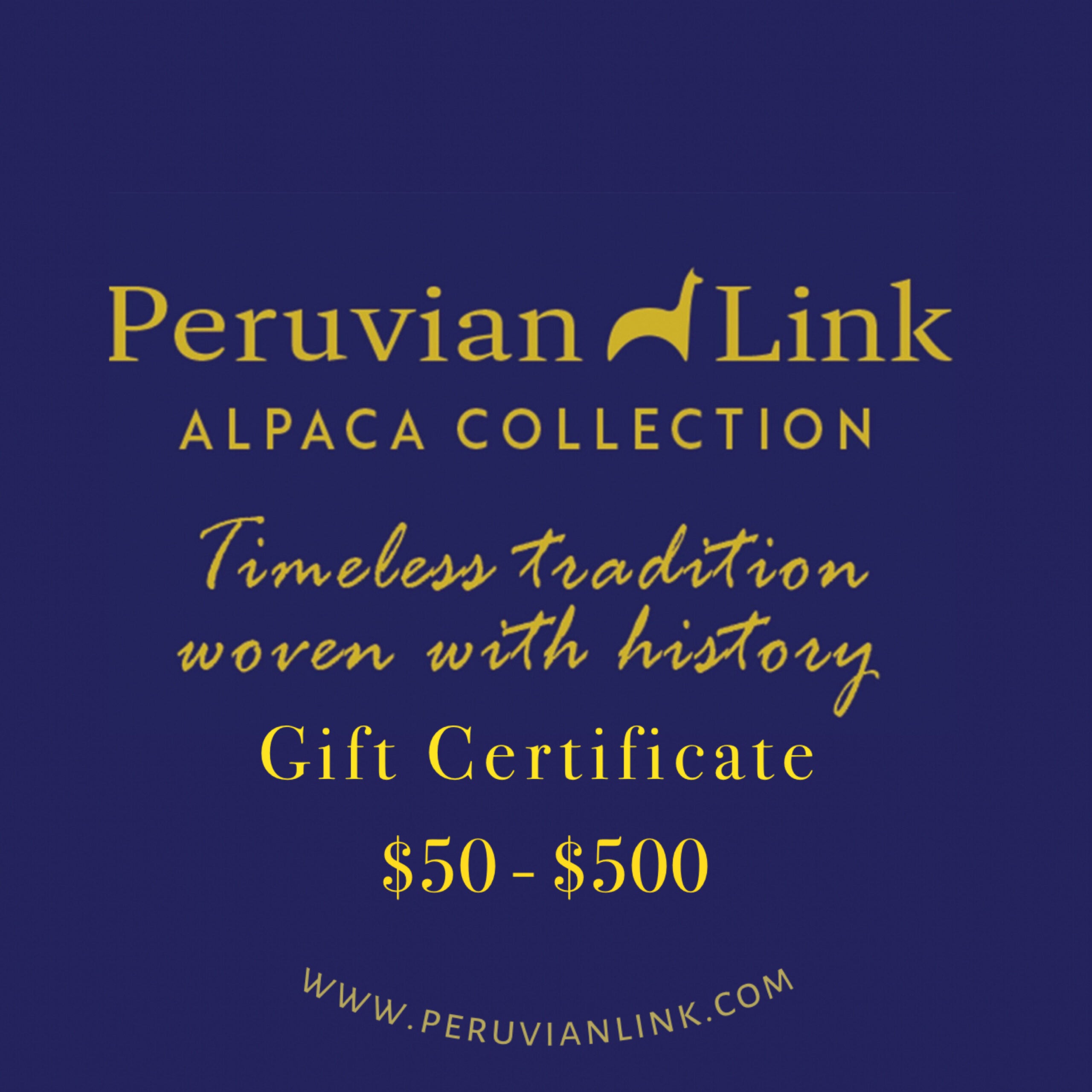 Peruvian Link Gift Card – Peruvian Link Alpaca Collection
